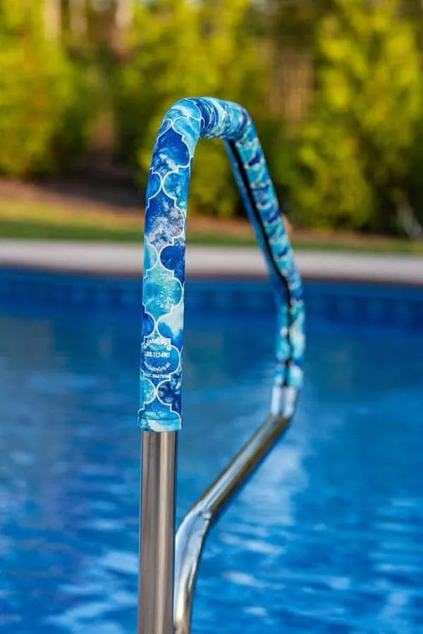 Designer Series Pool Handrail Covers | Safety Grip